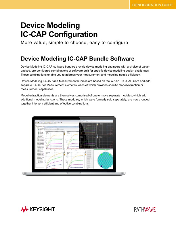 Pathwave Device Modeling Ic Cap Configuration Pdf Asset Page Keysight